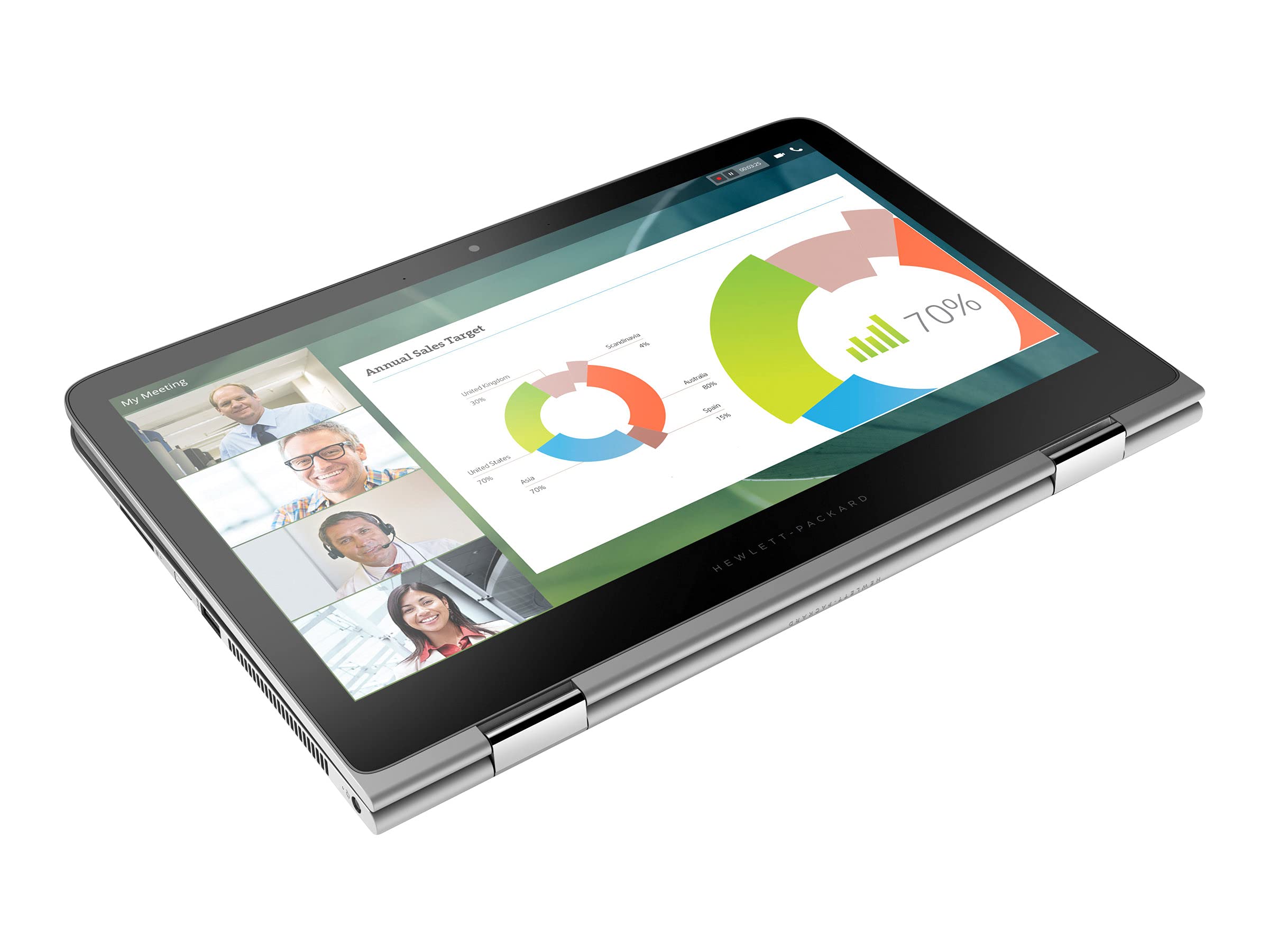 HP Spectre Pro x360 G2 13.3-in FHD (1920x1080) - Intel Core i7-6600U 2.60GHz - 8GB RAM - NVMe M.2 512GB SSD - Windows 10 Pro 64-Bit - Webcam - Touchscreen - Bluetooth - Fingerprint Reader (Renewed)