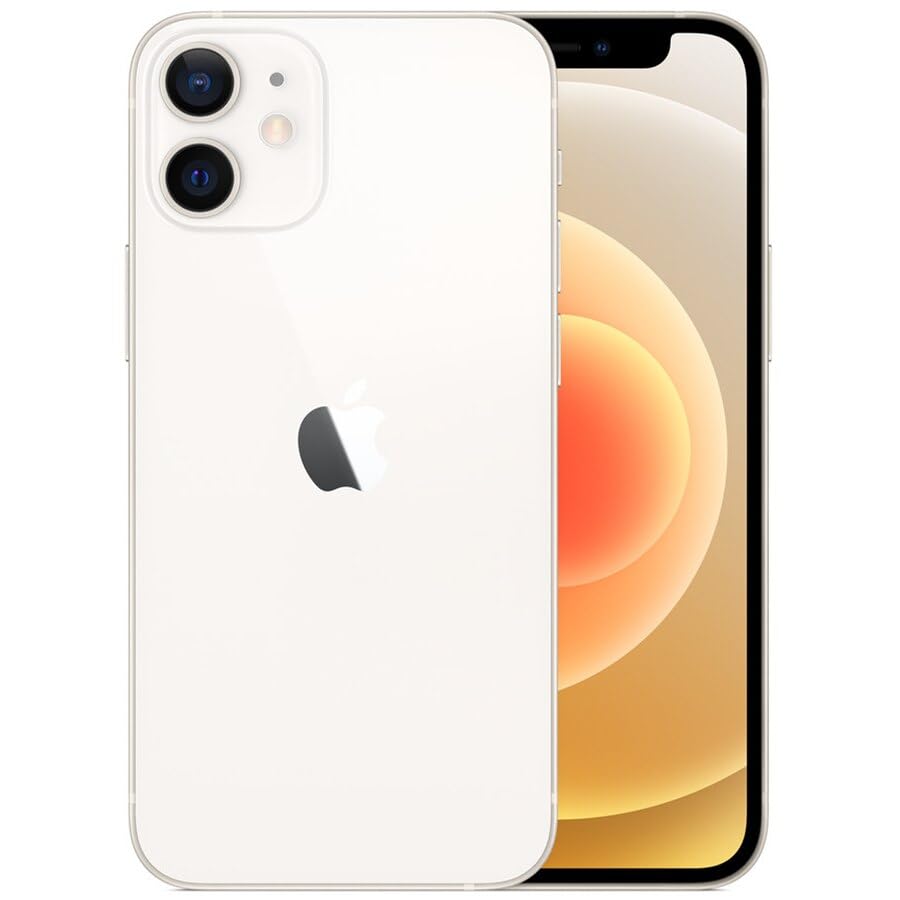 Used Apple iPhone 12 Mini Unlocked Cellphone 5.4" 4GB RAM 64/128/256GB ROM Hexa Core A14 iOS 12MP Face ID NFC 5G Mobile Phone Single Phone/White / 64G|4GB