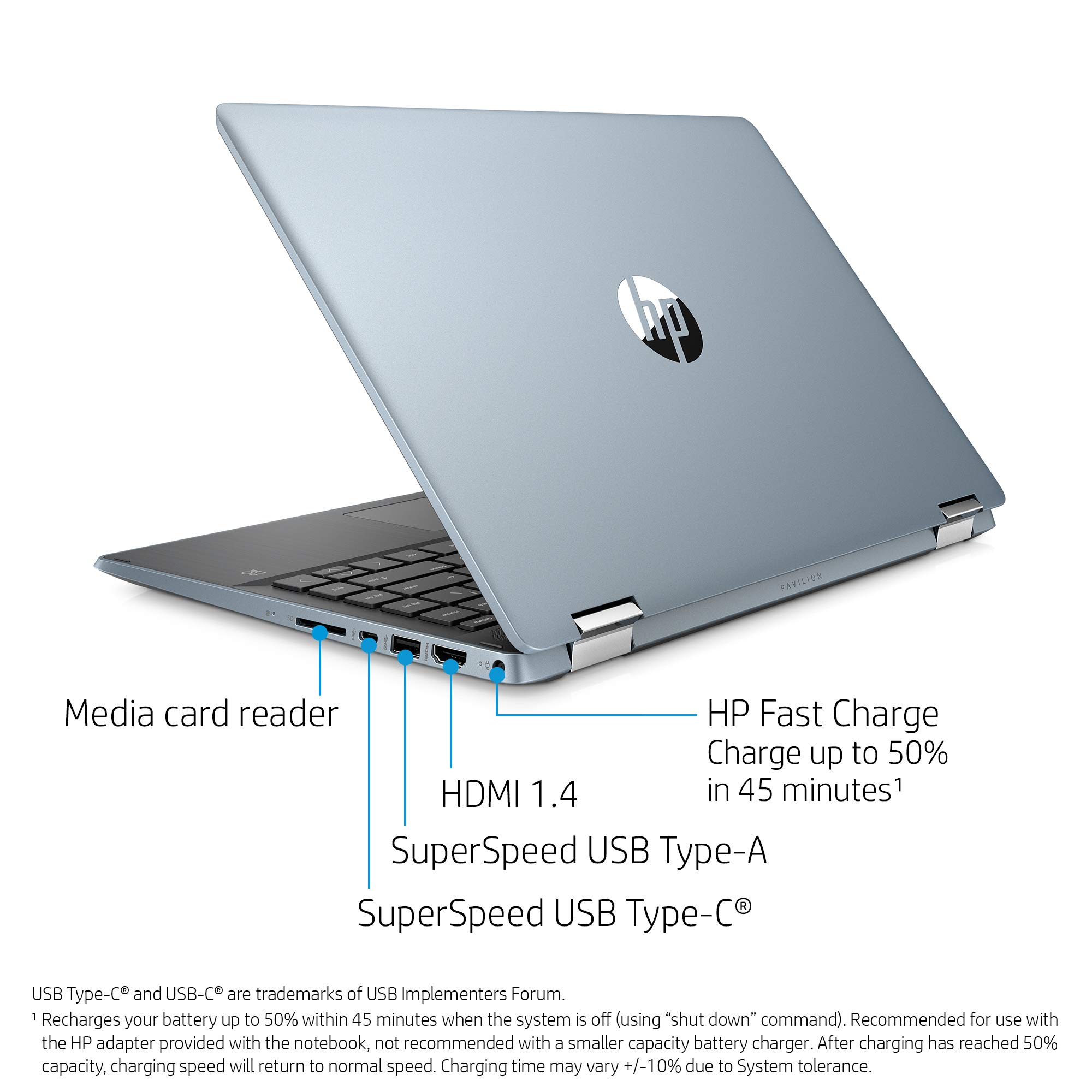 HP Pavilion 14" FHD IPS Touch Screen Student and Family Laptop, Intel Core i5-1035G1, WiFi 6, Google Classroom, 32GB DDR4 RAM, 1024GB SSD, Bundle with Stylus Pen, Windows 10, Cloud Blue