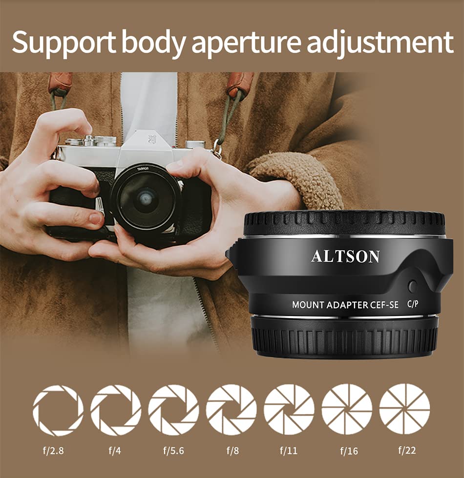 EF/EF-S Lens Mount Adapter Auto Focus Lens Speedbooster Converter Ring Compatible with Canon EF/EF-S Lens for Sony E Mount Mirrorless Cameras Series A9 A7R4 A7R3 A7R2 A7M3 A7M2 A7R A7S2 A7S A7 A7C