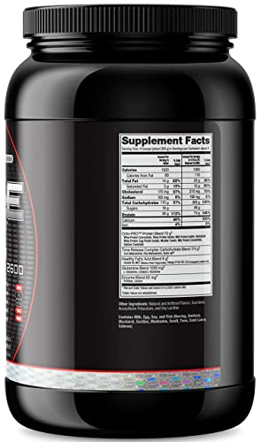 Ultimate Nutrition Muscle Juice Revolution 2600 Weight Gainer, Intestinal Health, and Muscle Recovery with Glutamine, Micellar Casein and Time Release Complex Carbohydrates, Vanilla Protein Powder, 4.69 Pounds