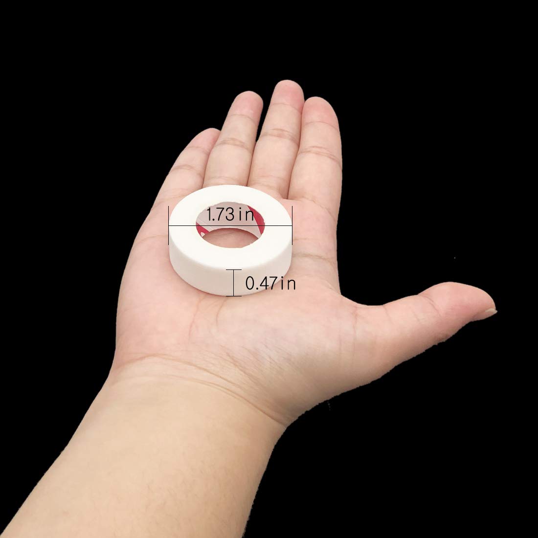 EMEDA Eyelash Extension Eye Tape 8 Rolls White Paper Breathable Micropore Fabric Medical Tape Under Eye for Lash Extensions Supplies Individual Eye Lashes Tools (8 Rolls 7m Each Roll)