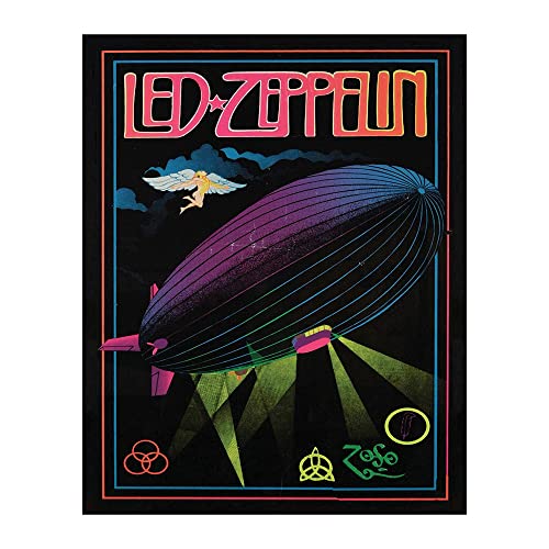Led Zeppelin - Music Wall Art Print, Classic Rock Band Wall Decor For Music Room Decor, Studio Decor, Office Decor, Man Cave & Living Room Decor, Great Gift For Fans. Unframed Wall Print- 8x10”