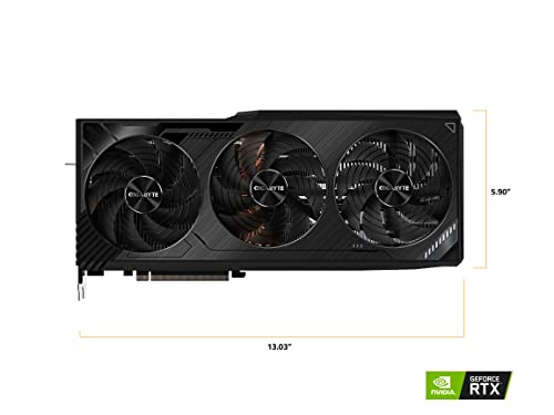 Gigabyte GIGABTYE GeForce RTX 3090Ti Gaming 24G Graphics Card, 3X WINDFORCE Fans, 24GB 384-bit GDDR6X, GV-N309TGAMING-24GD Video Card