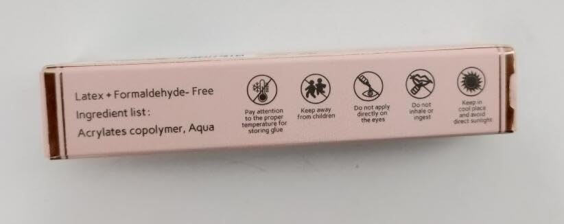 EMEDA Eyelash Glue for False Lashes Super Strong Hold Long Lasting 24H Waterproof Latex Free Best Lash Glue Eyes Strip White Clear Lash Adhesive 5ml 0.17oz