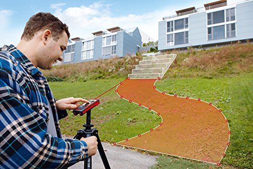 Leica DISTO S910 Pro Pack 984ft Range Laser Distance Measurer Pro Kit, Point to Point Measuring, Hard Case, TRI70 Tripod, FTA360S Adapter, Red/Black