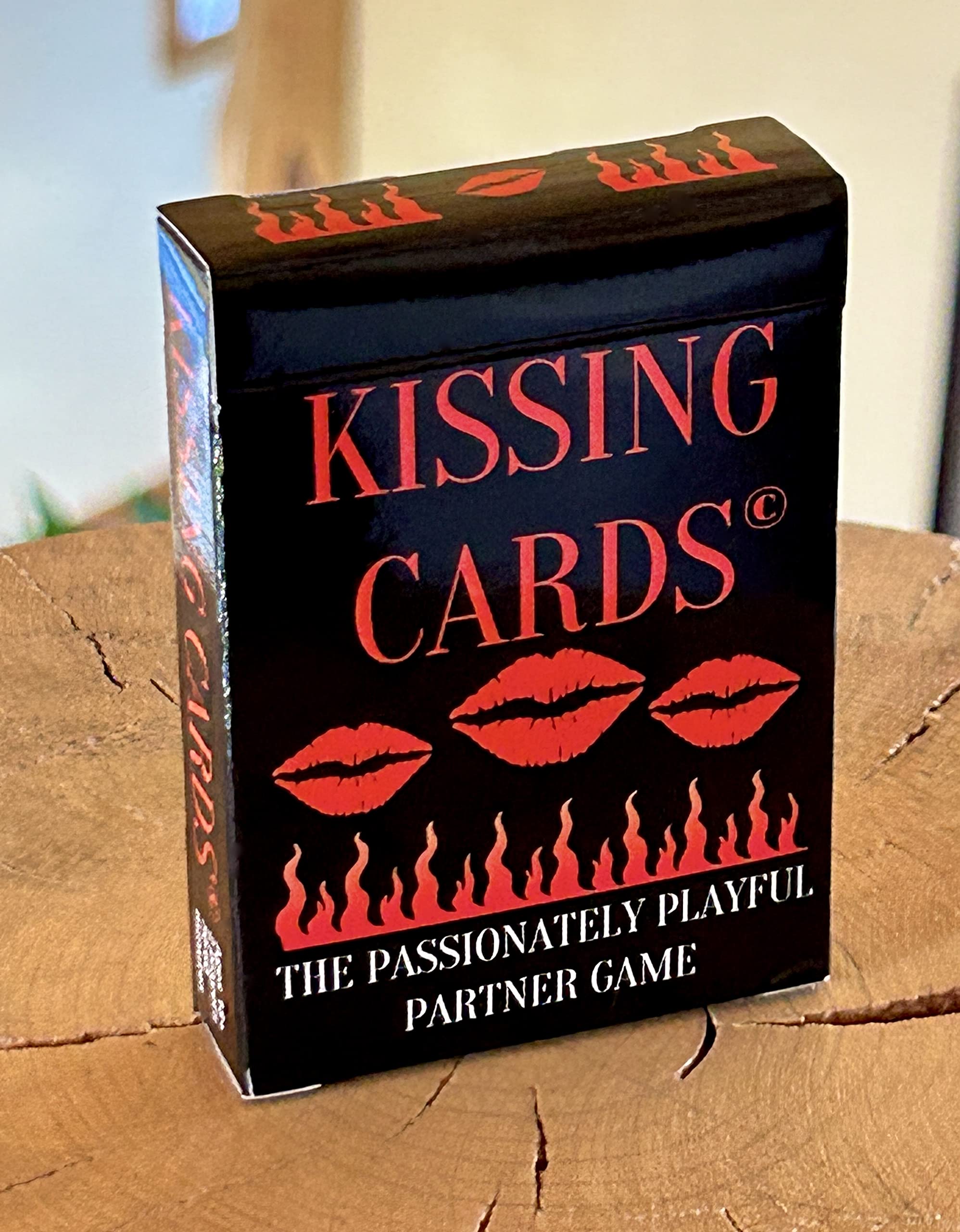 Kissing Cards © The Passionately Playful Partner Game. Fun Couple's Game. Couple Card Game. Couple Connection Game.