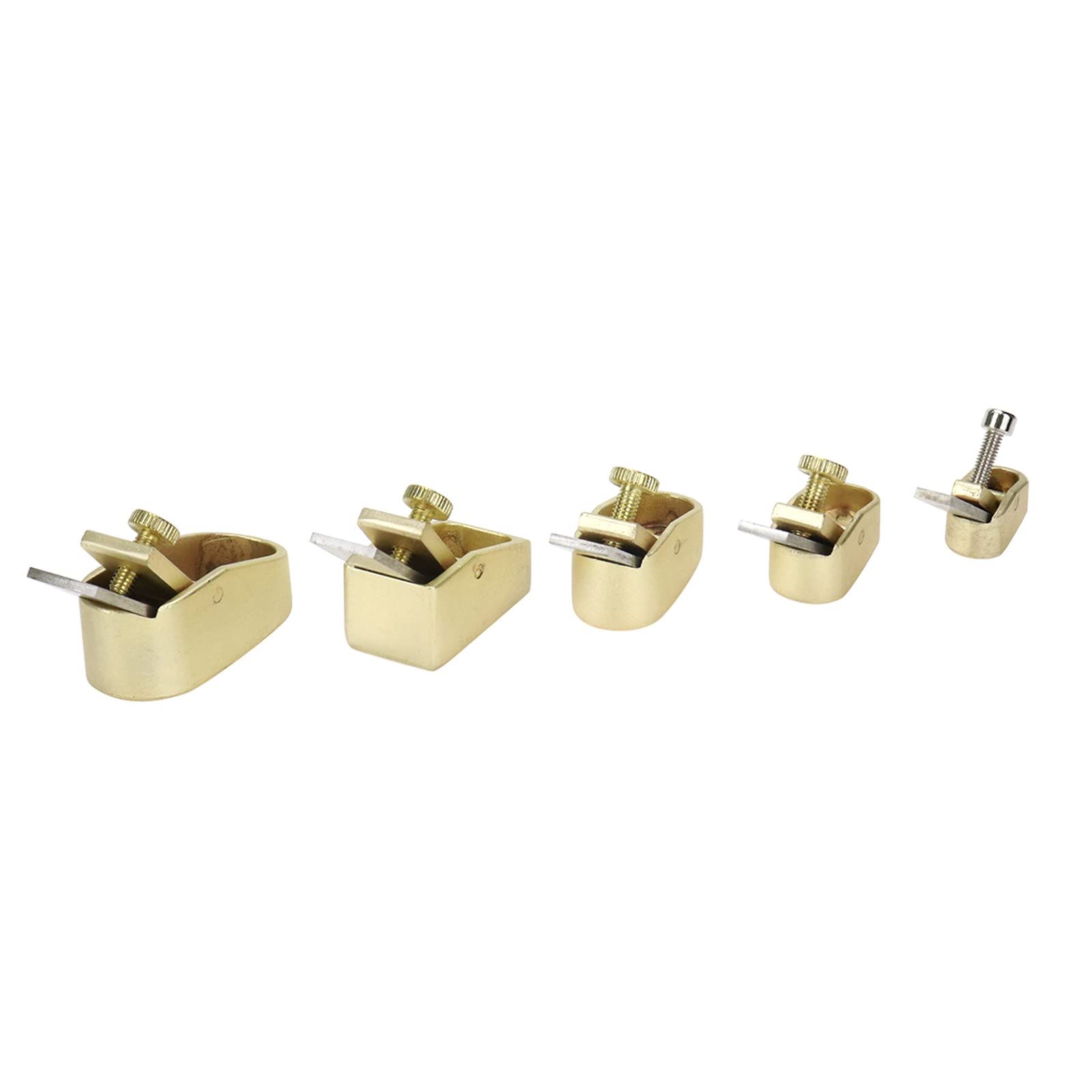 FarBoat Set of 5 Pcs Violiln Thumb Planer with 7-16mm Blades Mini Wood Planer Micro Woodworking Planer for Violin Viola Cello Wooden Instruments Making