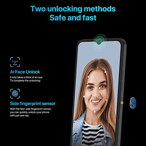 UMIDIGI Cell Phone G1 MAX, Android12 Unlocked Smartphone, Dual Sim 4G LTE Mobile Phone, 128GB/256G Expandable, 6.52" HD+ Night Mode,5150mAh, GSM Unlocked Phone