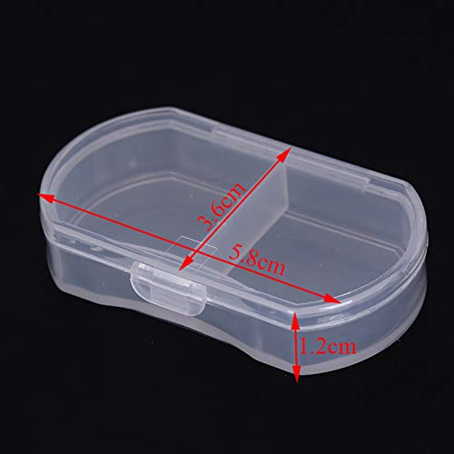 Fishing Tackle Boxes 2Slots Adjustable Plastic Fishing Lure Hook Tackle Box Storage Case Organizer Fish Tool Box Fishing Accessories (2pcs)