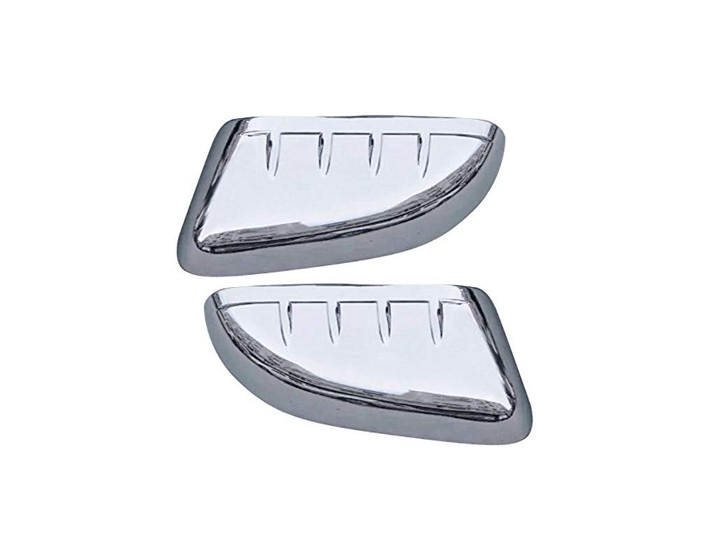 eLoveQ Chrome Top Half Mirror Cover Covers Compatible with 2011-2015 FORD EXPLORER (Do Not Fit Limited & XLT Models)