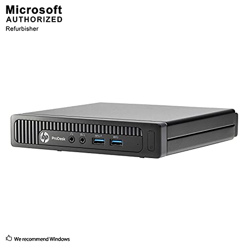 HP ProDesk 600 G1 Mini Business Desktop PC, Intel Core Quad i5 4590T up to 3.0GHz, 8GB DDR3, 256GB SSD, WiFi, BT, VGA, DP, Windows 10 64 Bit-Multi-Language Supports English/Spanish/French(Renewed)