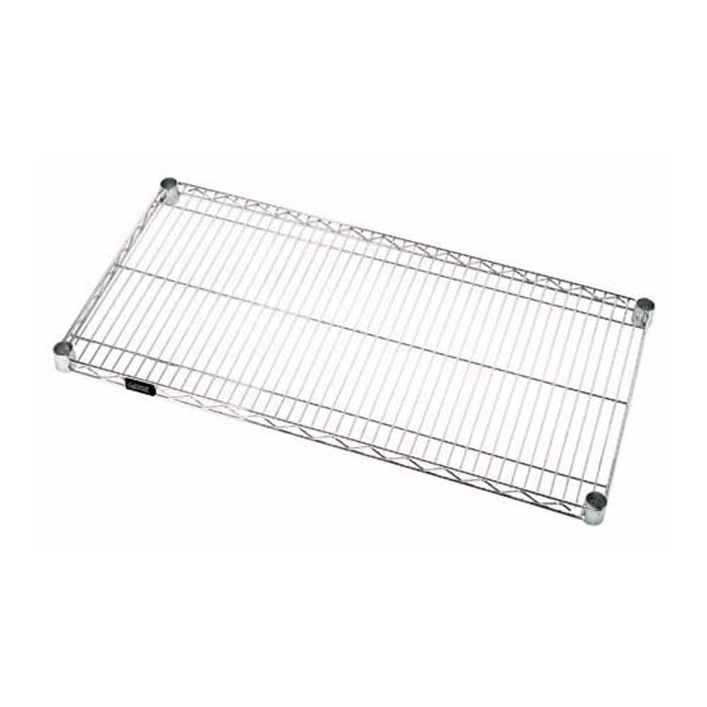 Quantum Storage Systems 3042C-1 Extra Shelf for 30" Deep Wire Shelves, Chrome Finish, 800 lb. Load Capacity, 1" Height x 42" Width x 30" Depth