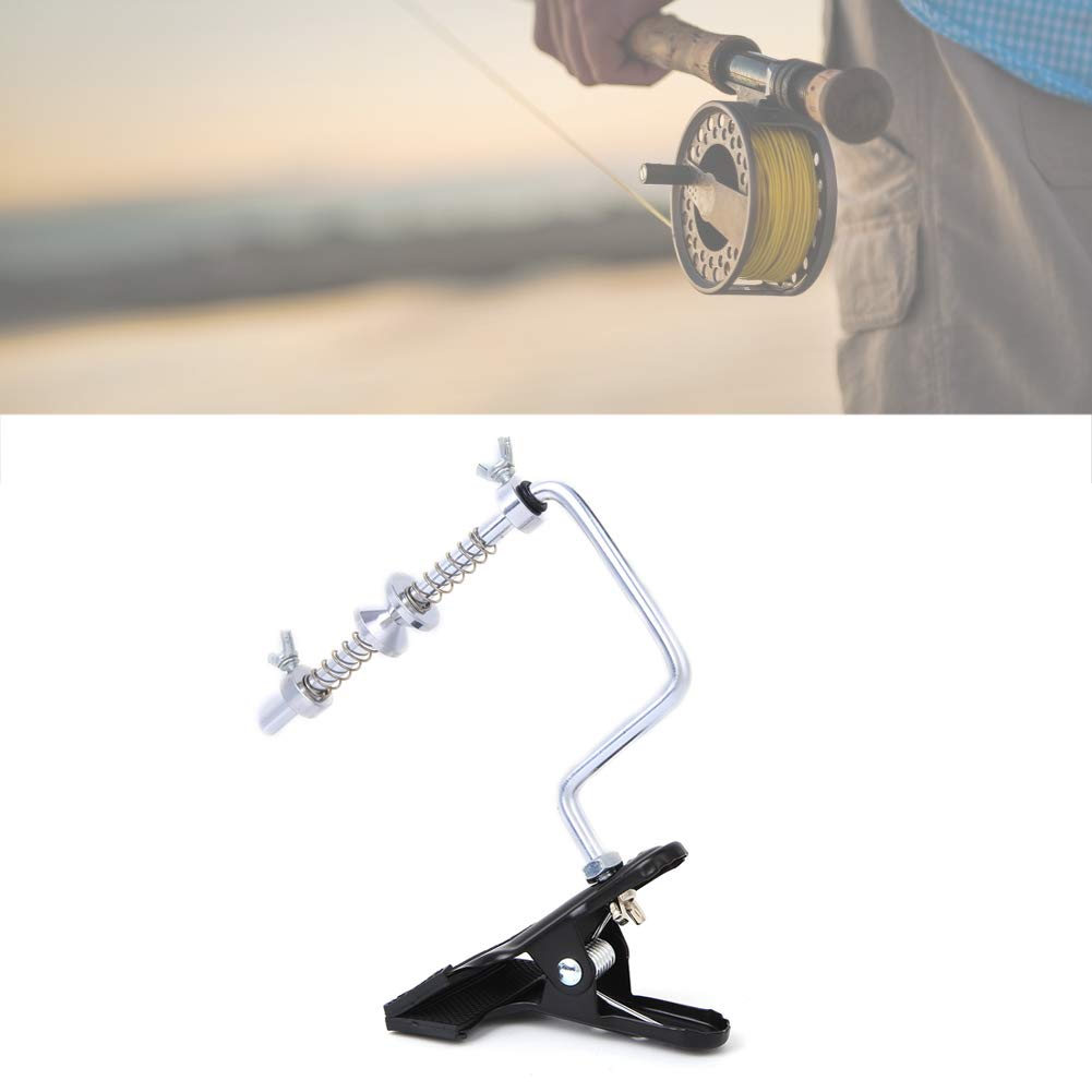 Gerioie Fishing Line Winder Tool, Lightweight Compact Size Fishing Line Spooler, Multi-Rotation Spool Support for Fishing Line Winding