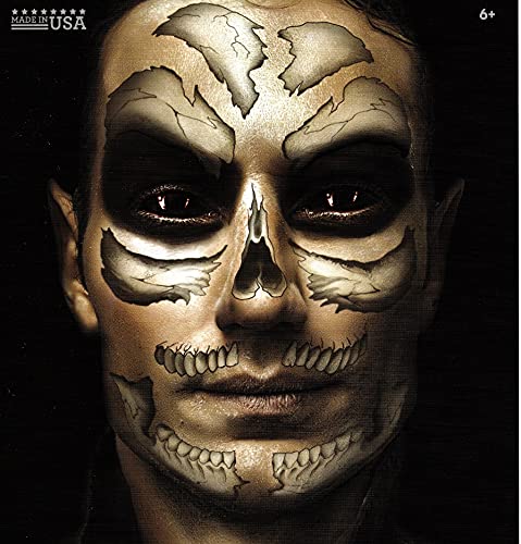 Halloween Realistic Temporary Costume Make Up Face Metallic Tattoo Kit Men or Women - (Mermaid) - 2 Kits