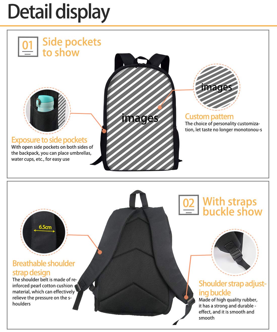 Howilath Fire Skull School Backpack Boys Kids School Bookbag Set, 17 Inch Travel Backpack for Boys College Bookbags Shoulder Bag Pencil Cases Lunchbox