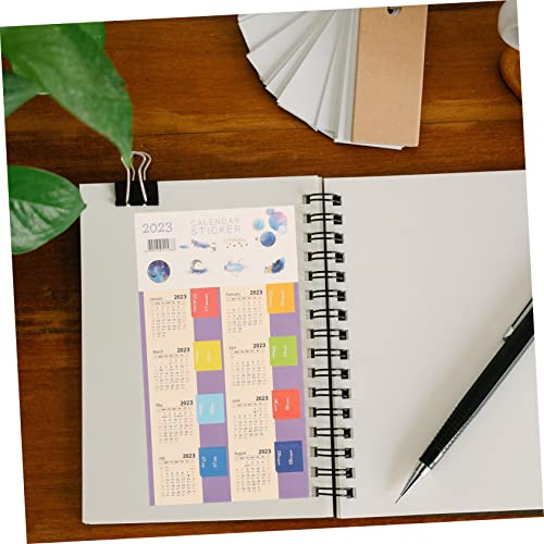 MAGICLULU 27 Packs Calendar Index Stickers Book tabs 2023 Binder Office Planner tabs Numbers Stickers Colored Labels Digital Notepad Month Index Stickers DIY Calendar Sticker tabs