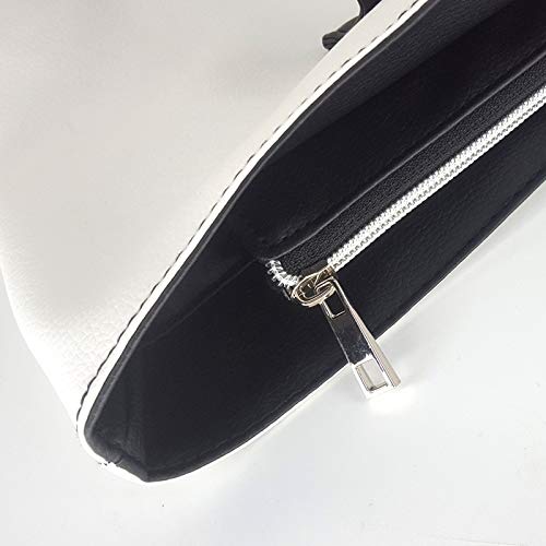 Geometric Santa Pattern Women's Tote Bag PU Leather Shoulder Bag Handbags Purse For Work Shopping Travel