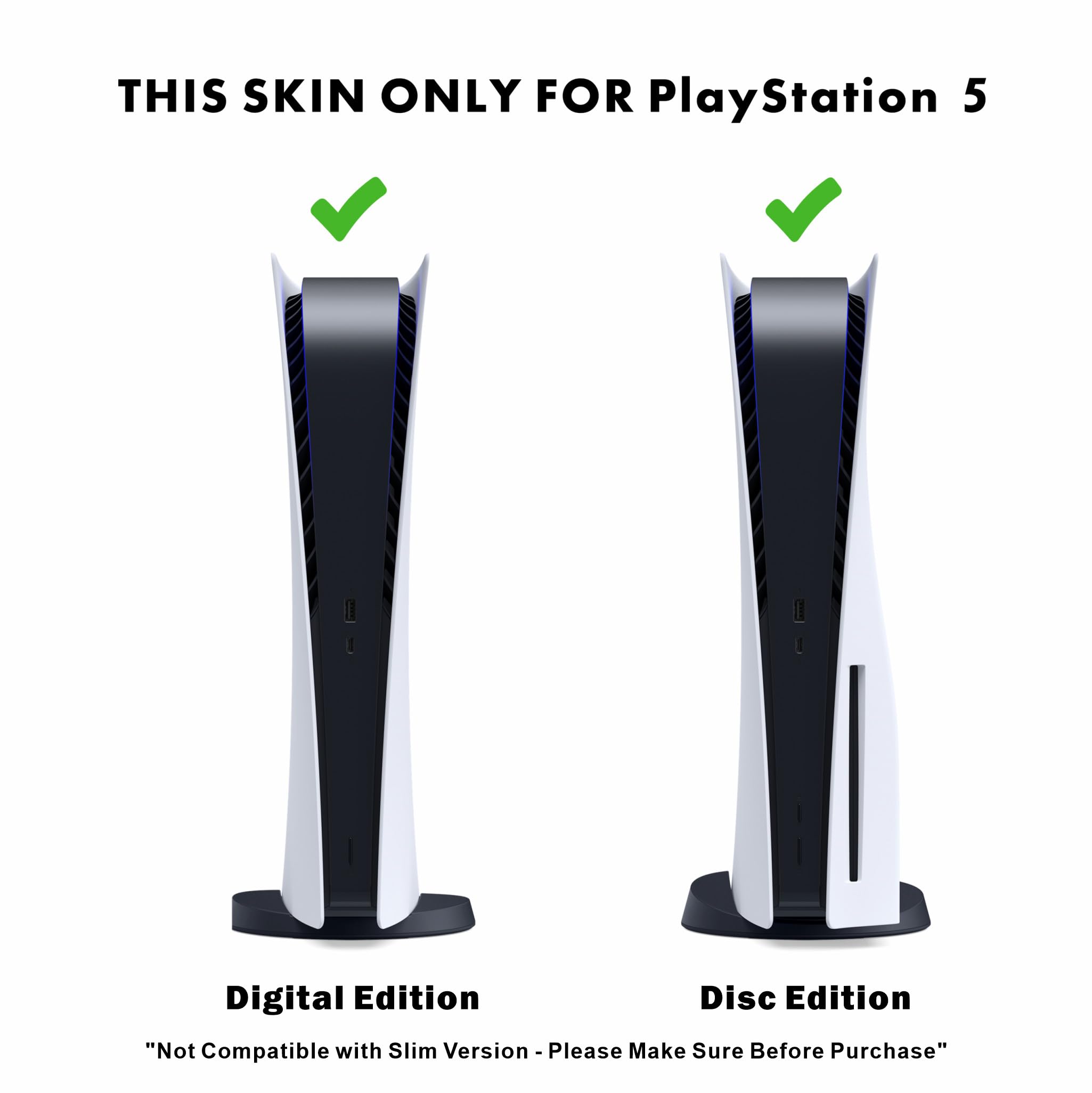 HK Studio Art Clown Decal Sticker Skin Specific Cover for Both PS5 Disc Edition and Digital Edition - Waterproof, No Bubble, Including 2 Controller Skins and Console Skin