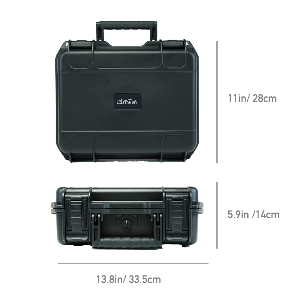 HM.Stanley Waterproof Hard Case for DJI Mini 3 / Mini 3 Pro(DJI RC), Compact Portable Carrying Case for DJI Mini 3 Pro Fly More Combo, Professional Drone Accessories (Only Case)