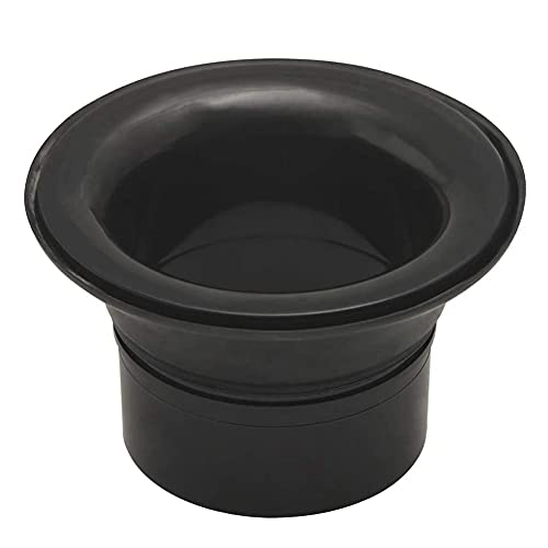 Geroosaty Drum Enhancer ABS Rubber Drum Kick Enhancer with Black Port Hole Protector,Mic Hole Drum Head,Black