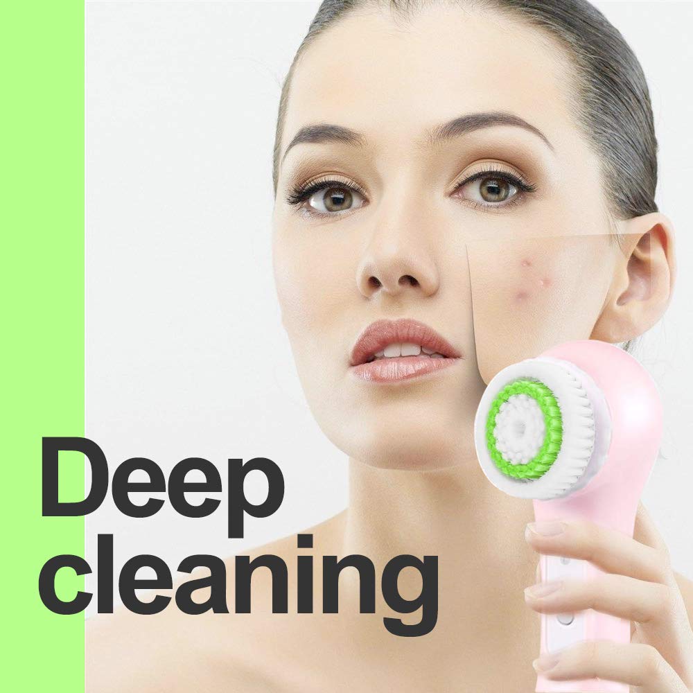 Facial Cleansing Brush Heads,Face Brush Head Replacements Compatible with Clarisonic Mia 1, Mia 2, Mia Fit, Alpha Fit, Smart Profile Uplift,Deep Pore and Sensitive(6 Pack)