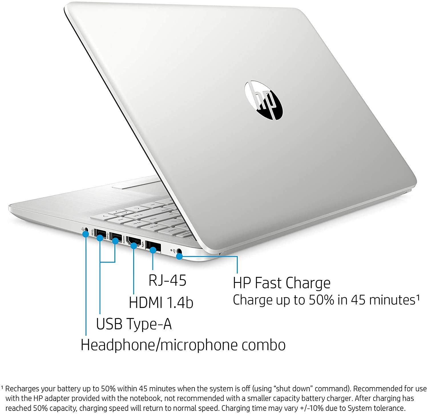 HP 14-fq0032ms Laptop for Business and Student, 14" LED Touchscreen, AMD Ryzen 3 3250U Processor(up to 3.5 GHz), 8GB RAM, 128GB SSD, Webcam, WiFi, Ethernet, HDMI, USB-A&C, Win10