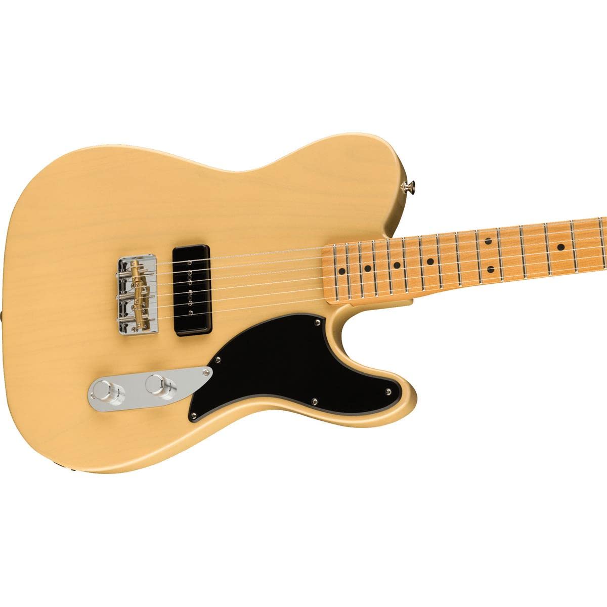 Fender Noventa Telecaster Electric Guitar, with 2-Year Warranty, Vintage Blonde, Maple Fingerboard