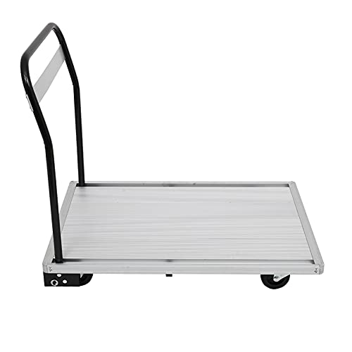 Hand Truck Platform Truck Folding Multifunctional Moving Aluminum Foldable Handle Rolling Flatbed Cart Hand Truck Load Capacity 770lb Utility Cart