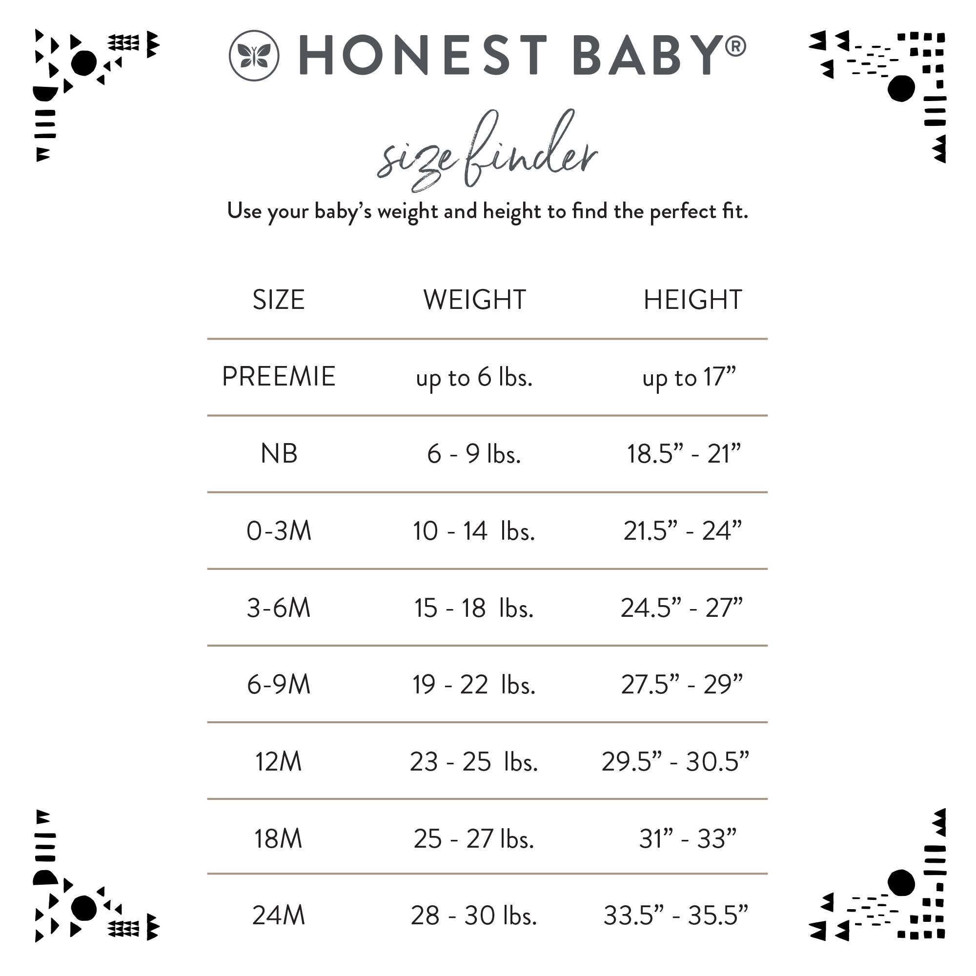 HonestBaby 3-Piece Organic Cotton Kimono Top, Footed Pant & Headband/Beanie Set, Baby Daisy White, 0-3 Months