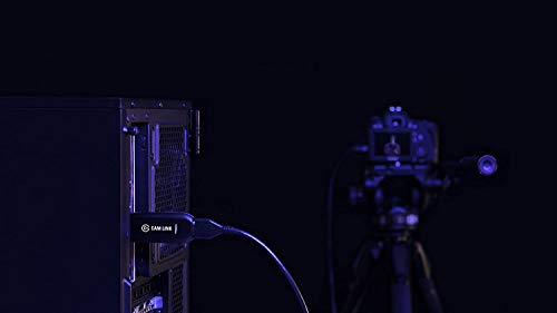 Elgato Cam Link 4K, External Camera Capture Card, Stream and Record with DSLR, Camcorder, ActionCam as Webcam in 1080p60, 4K30 for Video Conferencing, Home Office, Gaming, on OBS, Zoom, Teams, PC/Mac