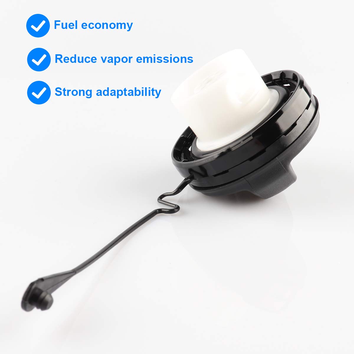 Gas Cap, Fuel Cap Replace 77300-33070 7730033070 Compatible with Toyota Leuxs - 4Runner, Avalon, Camry, Corolla, Highlander, Matrix, Sequoia, Sienna, Solara, Tacoma, Tundra, GX470, ES330, ES300, More