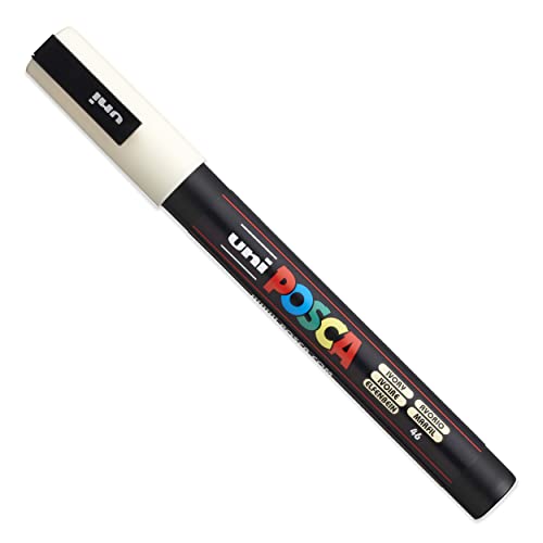 Uni POSCA - PC-3M Art Paint Markers - Set of 4 - In Plastic Wallet - Warm Neutrals Tones