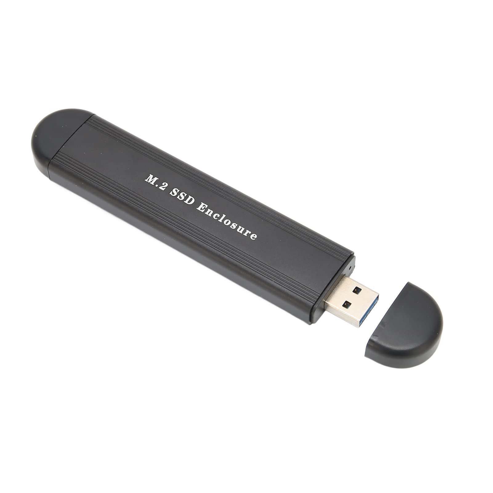M.2 NVME NGFF SSD Enclosure, M.2 SSD Enclosure Dual Protocol for Desktop for Tablet Black