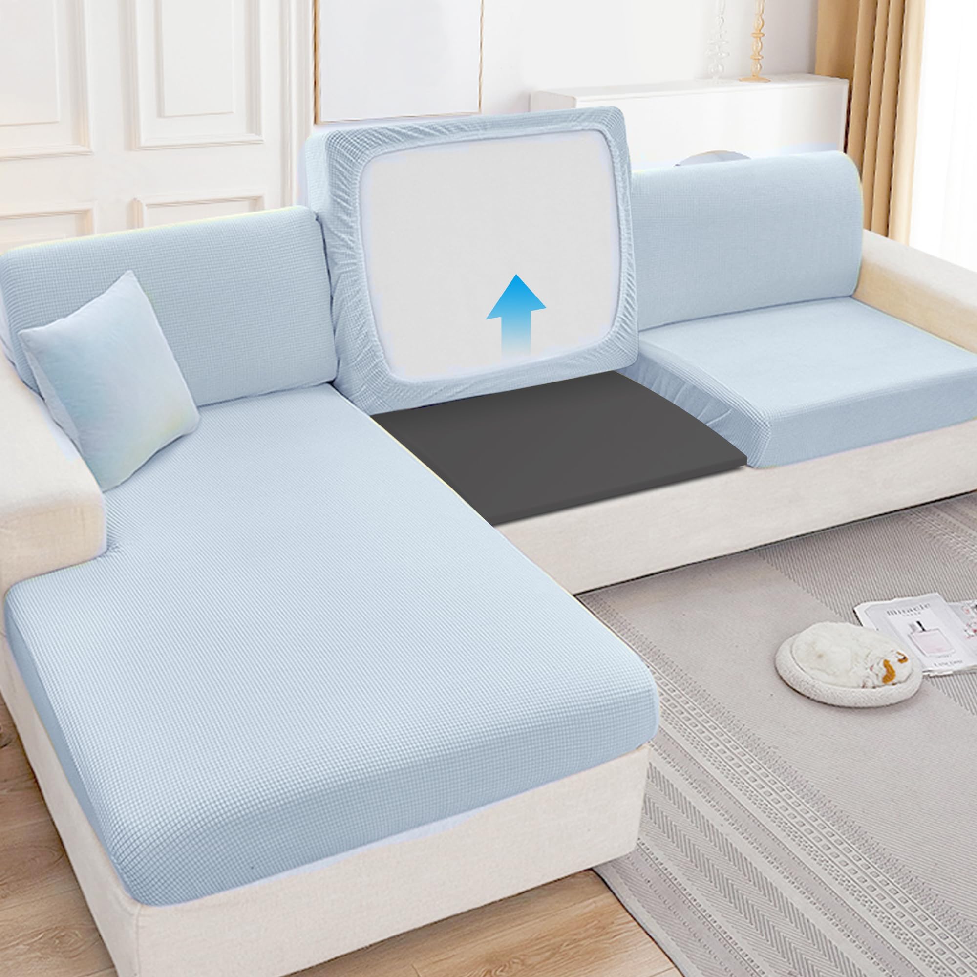 Furniture Seat Support - 20" x 20" High-Density Foam Couch Sofa Cushion Support Cushion Sag Repair Replacement for Sofa Couch Loveseat Chair âSagging Sea