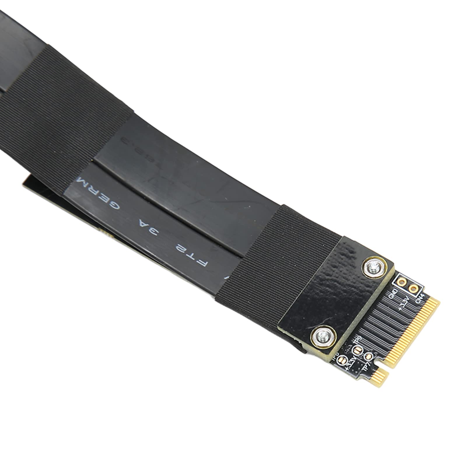 M.2 NVMe SSD Extension Cable, SSD Extension Cable Small Compact Easy Installation 32Gbps Transfer for Home (30cm)