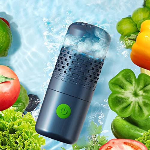 Heitiliamu Fruit and Vegetable Washing Machine,Portable Ultrasonic Washing Cleaner,USB Wireless Food Purifier,Capsule Shape Fruit(A,1 Count (Pack of 1))