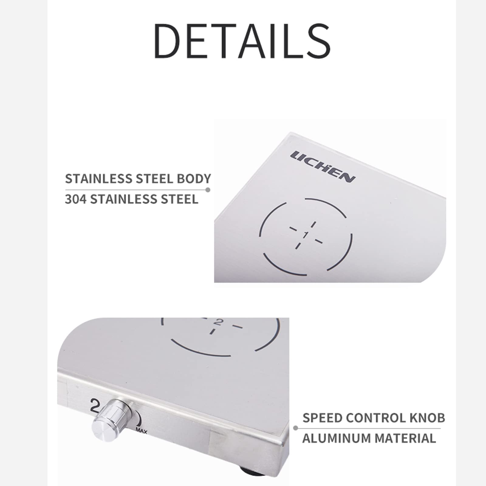 LXT PANDA 1/2/4/6 Multi-Position Magnetic Stirrer, Stainless Steel Ultra-Thin, 2000RPM Multiple Stirrer, Mini Small Magnetic Stirrer, Blending Equipment, for Lab Working