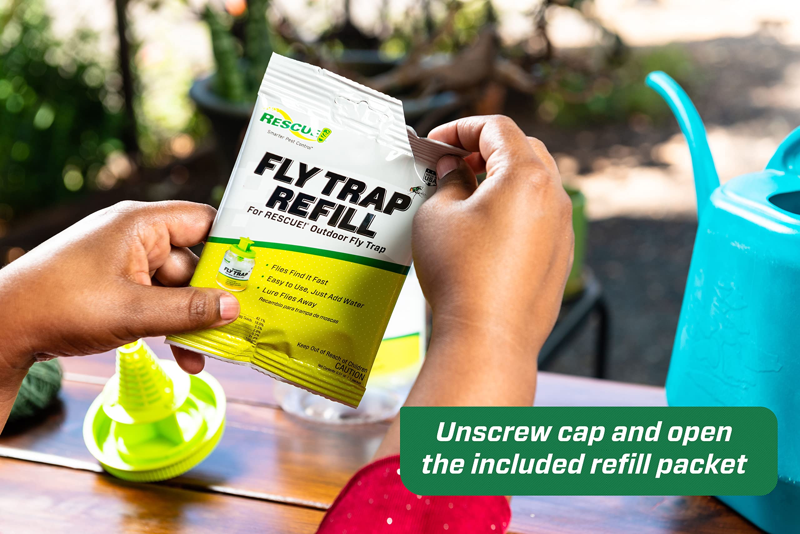 RESCUE! Outdoor Fly Trap - Reusable - 12 Traps