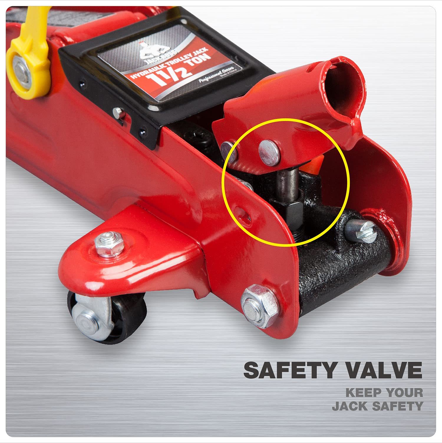 Jack Boss Hydraulic Floor Jack 1.5 Ton 3,300Lbs Car Lift Portable Trolley Jack 360 Degree for Cars Automotive Sedans