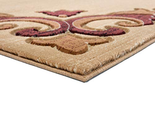 United Weavers of America Bristol Barnsley Beige Mat Rug, 2'7" x 4'2"