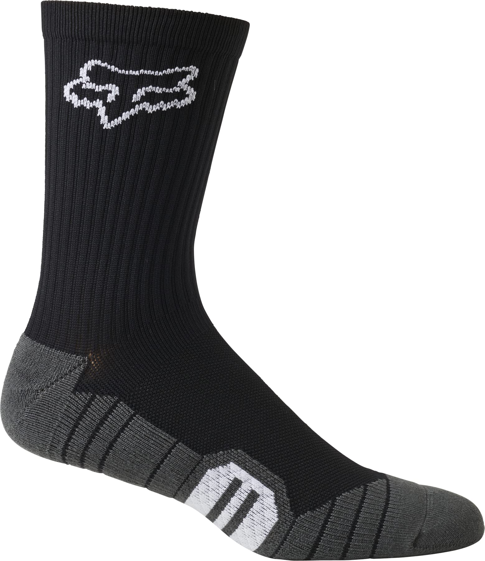 Fox Racing Men's Standard 8" Ranger Cushion Sock, Black, L/XL