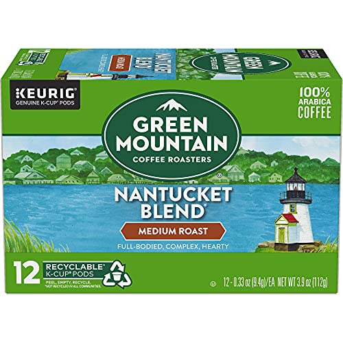 Green Mountain Coffee Nantucket Blend Keurig Single-Serve K-Cup Pods, Medium Roast Coffee, 12 Count