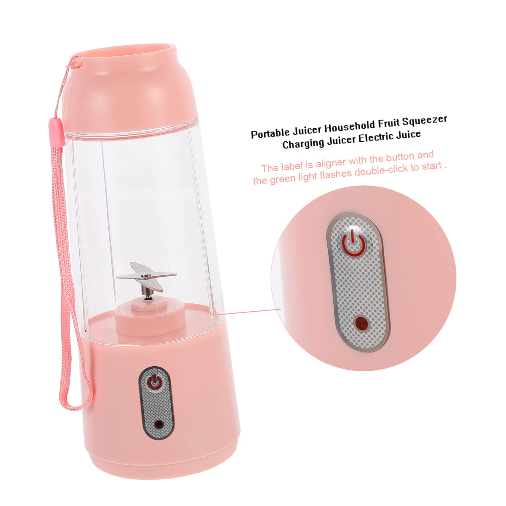 Holibanna 1 Set multifunctional juicer cup individual juicer cup blender shake mixer mini blender USB orange juicer maker travel Stainless steel portable machine