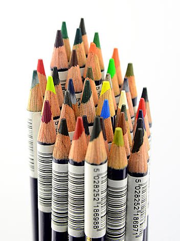 Derwent Inktense Pencils Black 2200 [Pack of 12 ]