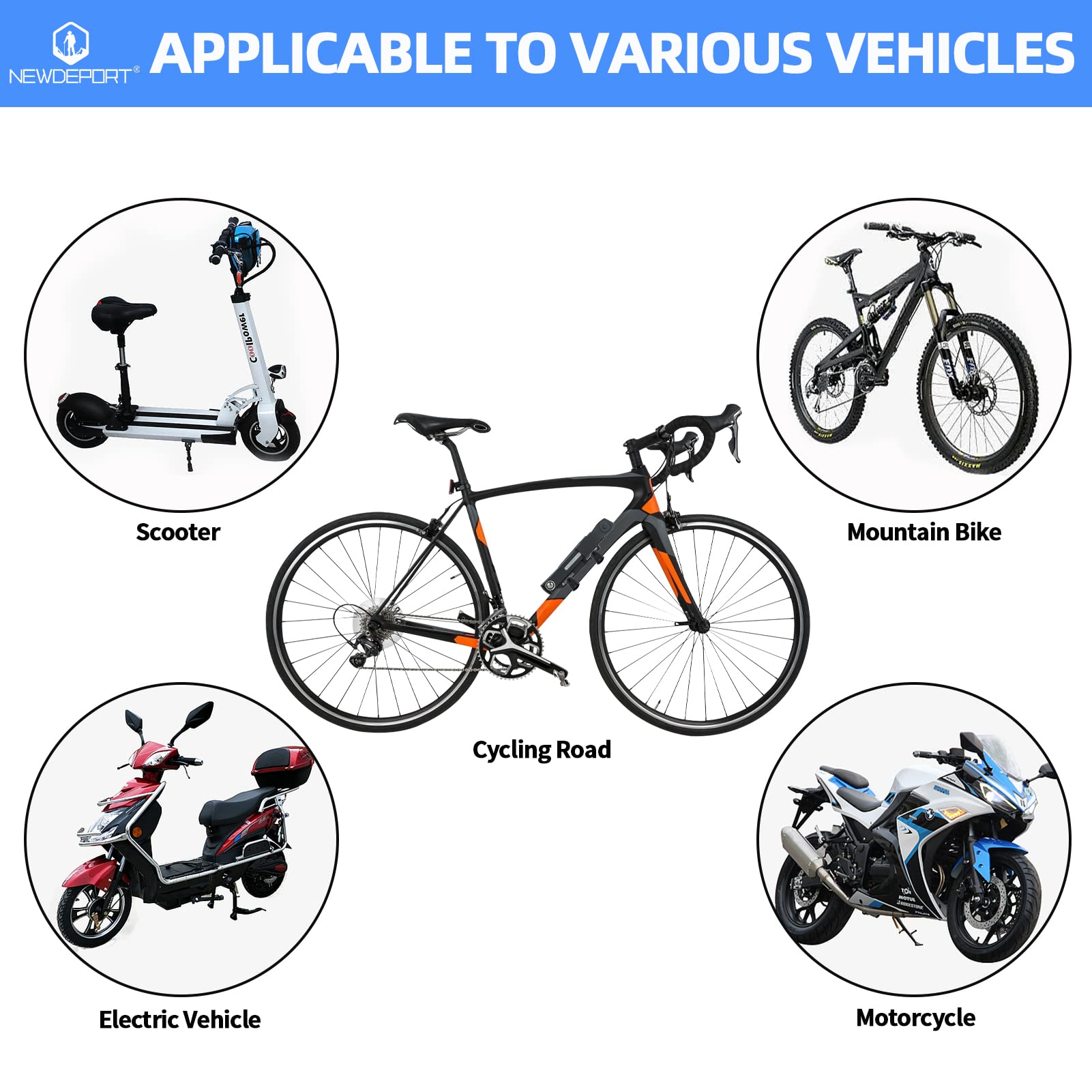 Folding Bike Lock Heavy Duty Anti-Theft Foldable Bike Lock for Electric Bikes, Scooters and Lightweight High Security and Portable Bicycle Attachment Accessory and Bike Multi Tool-1000mm