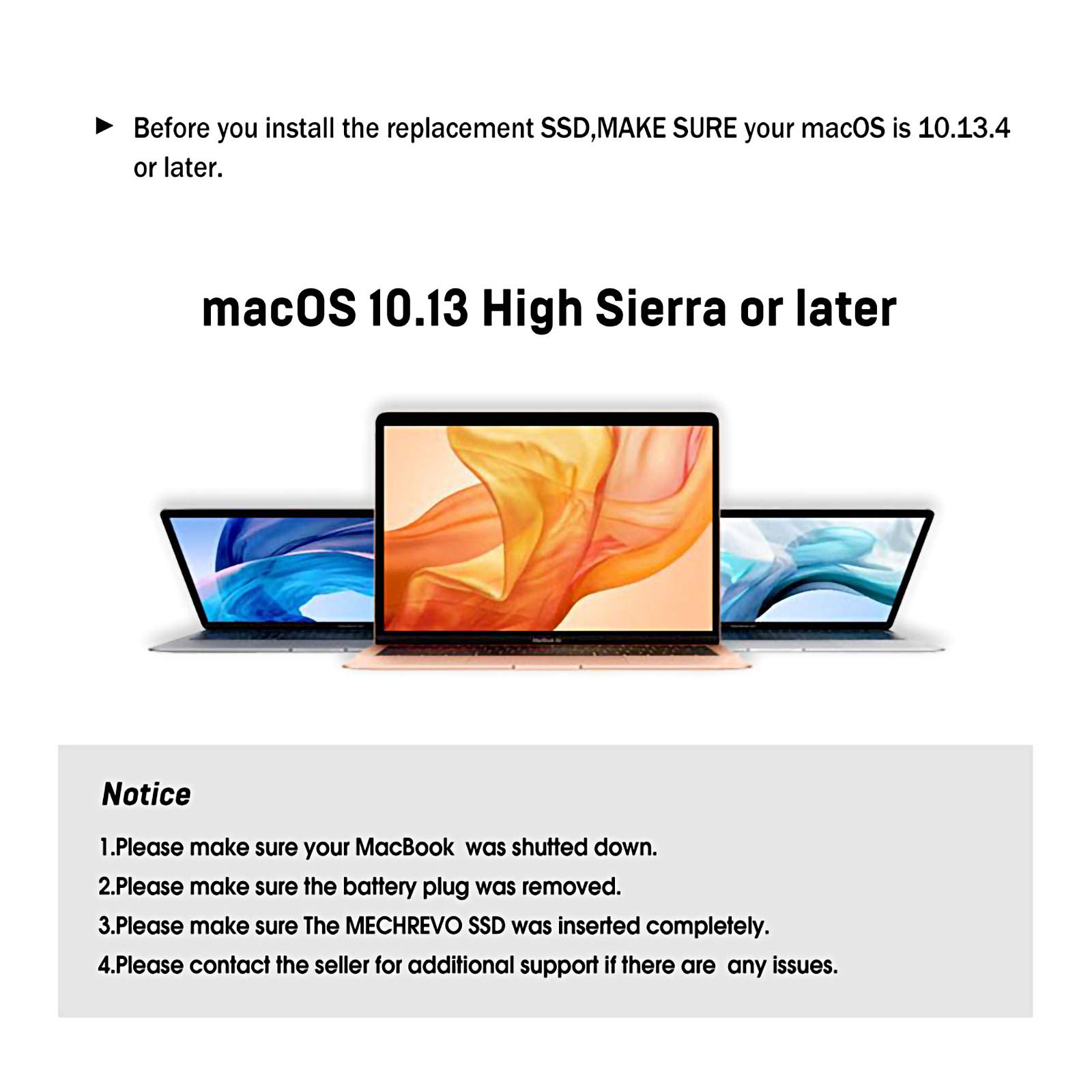 M.2 NVME SSD Convert Adapter with Screwdriver Set for MacBook, 12+16pin M.2 NGFF M-Key SSD Convert Card for MacBook Air Pro Retina Mid 2013 2014 2015 2016 2017, NVME AHCI SSD Upgraded Kit for A1465 A