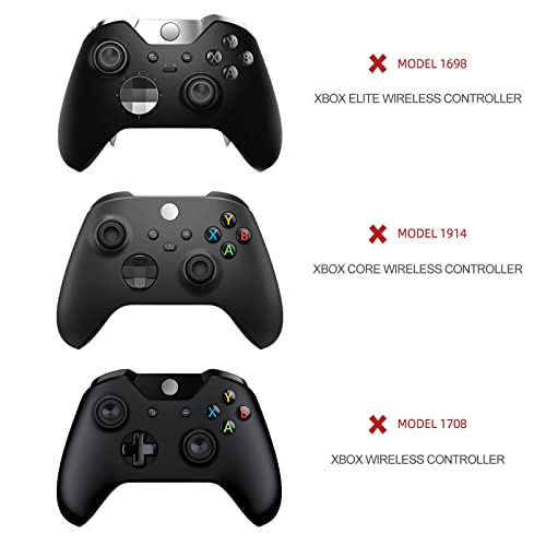 Metal Replacement Thumbsticks for Xbox Elite Controller Series 2 Core,Component Pack Includes 4 Swap Magnetic Joysticks,4 Paddles,1 Standard D-Pads, Accessories Parts for Xbox One Elite 2(Black)
