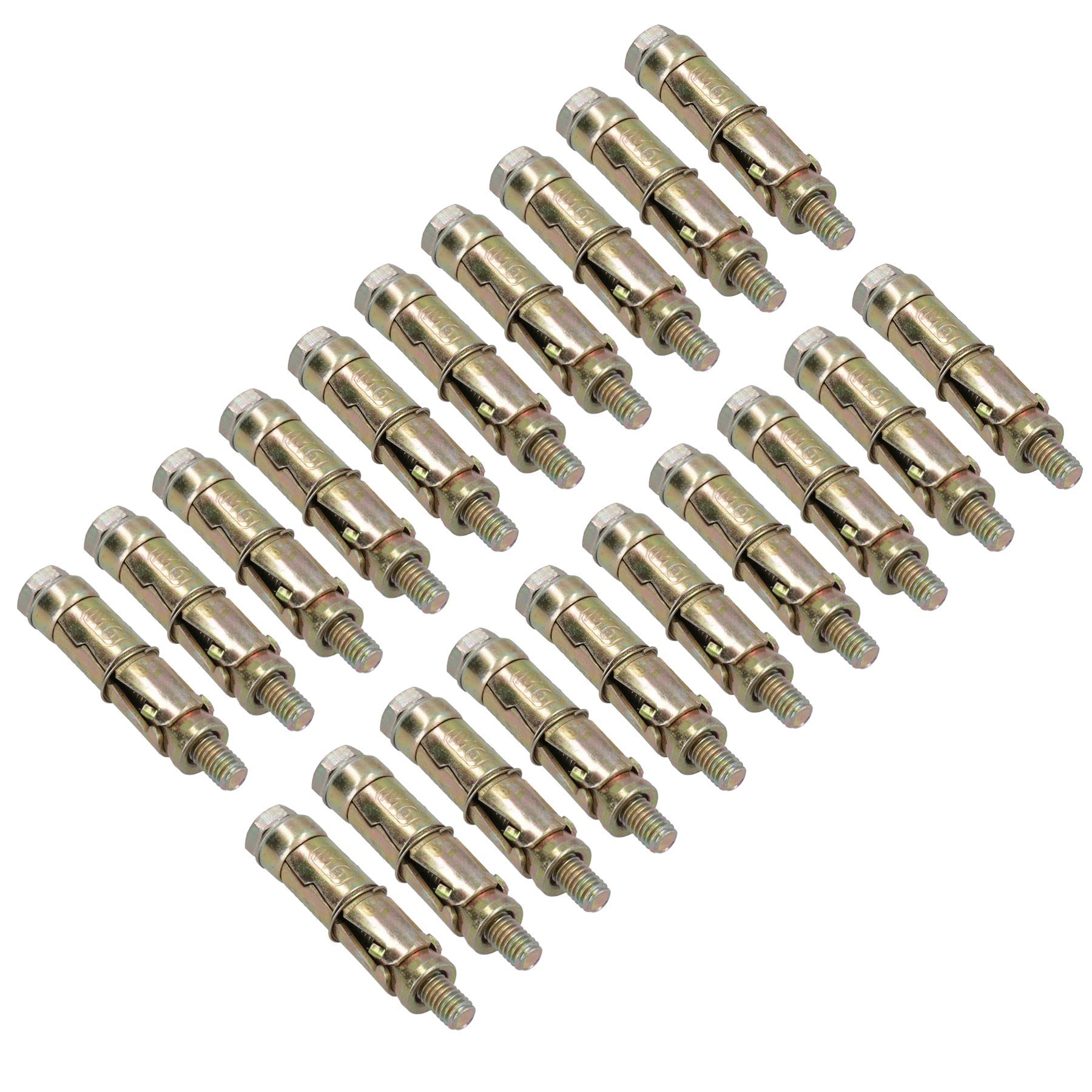 M6 6mm x 50mm Expansion Rawl Bolt for Masonry Sleeve Anchors Fastener 20pk