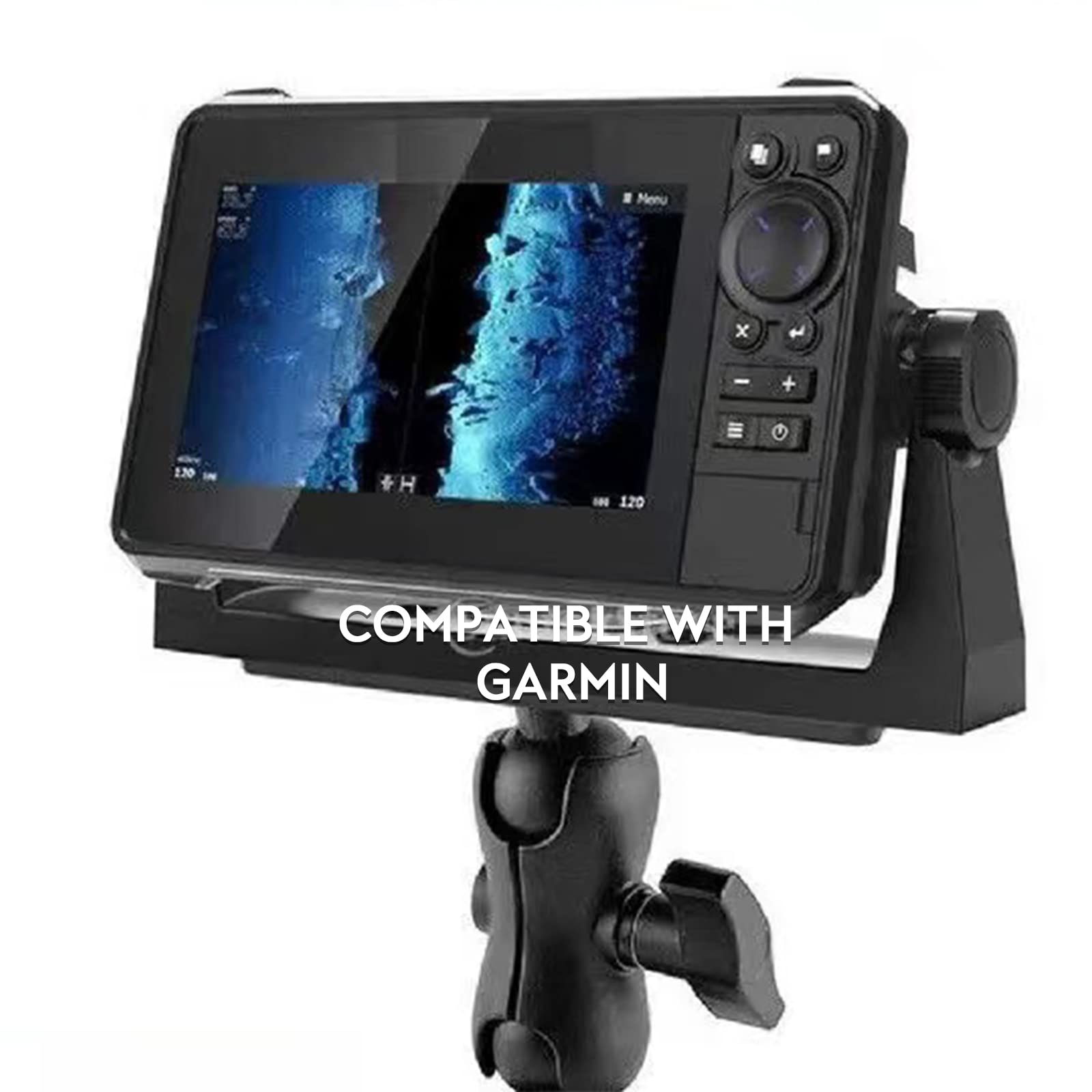 Fish Finder Mount for Kayak - Medium Arm Marine Electronic Mount Compatible with Garmin,Humminbird and More Devices